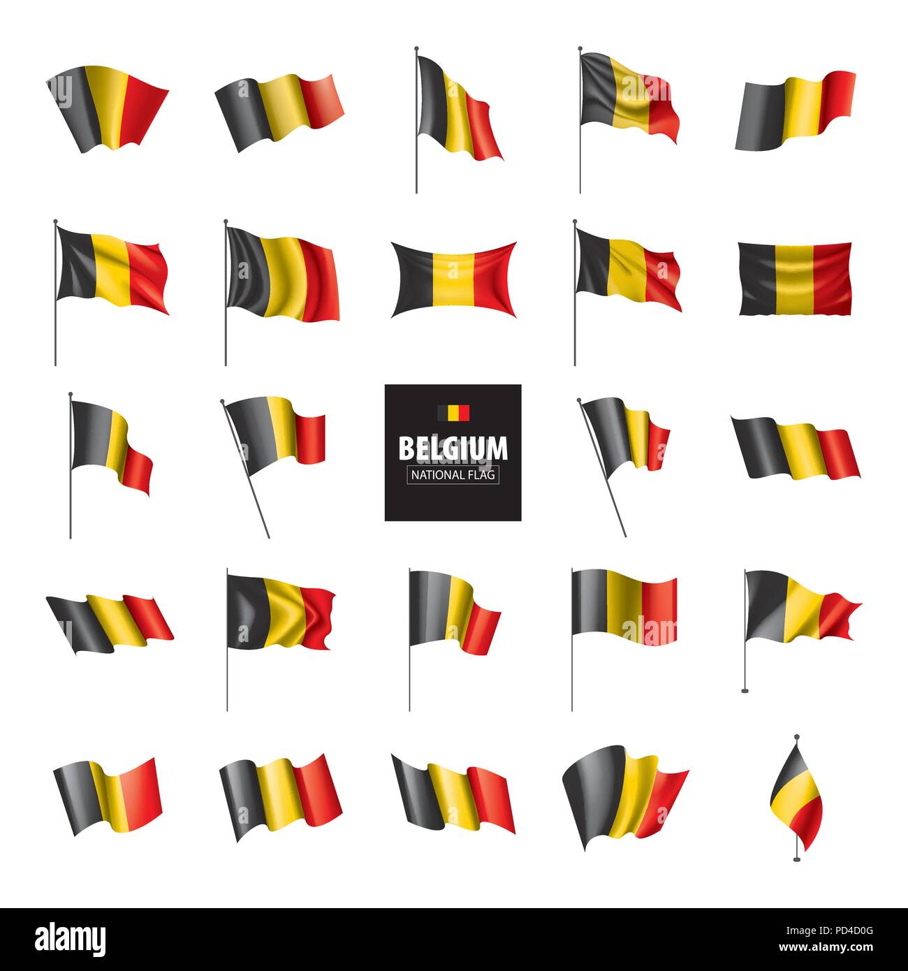 Flag of Belgium, Vector illustration Stock Vector Image & Art - Alamy