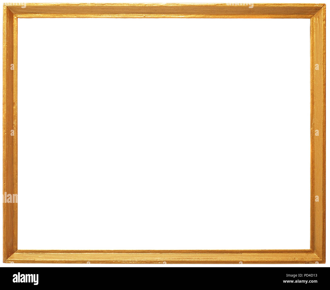 empty golden frame isolated on white Stock Photo - Alamy