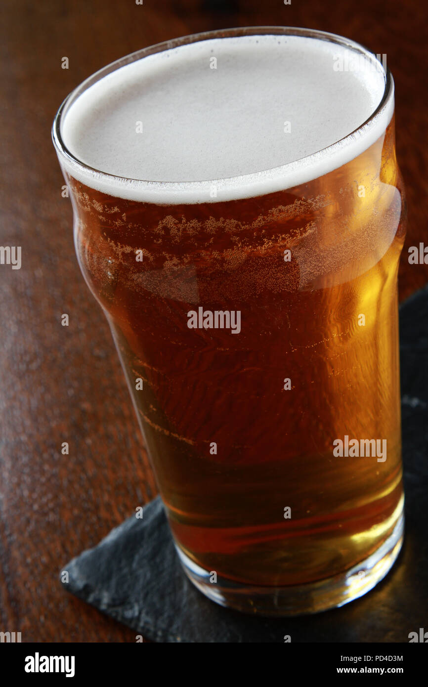 Pintof beer in glass hi-res stock photography and images - Alamy