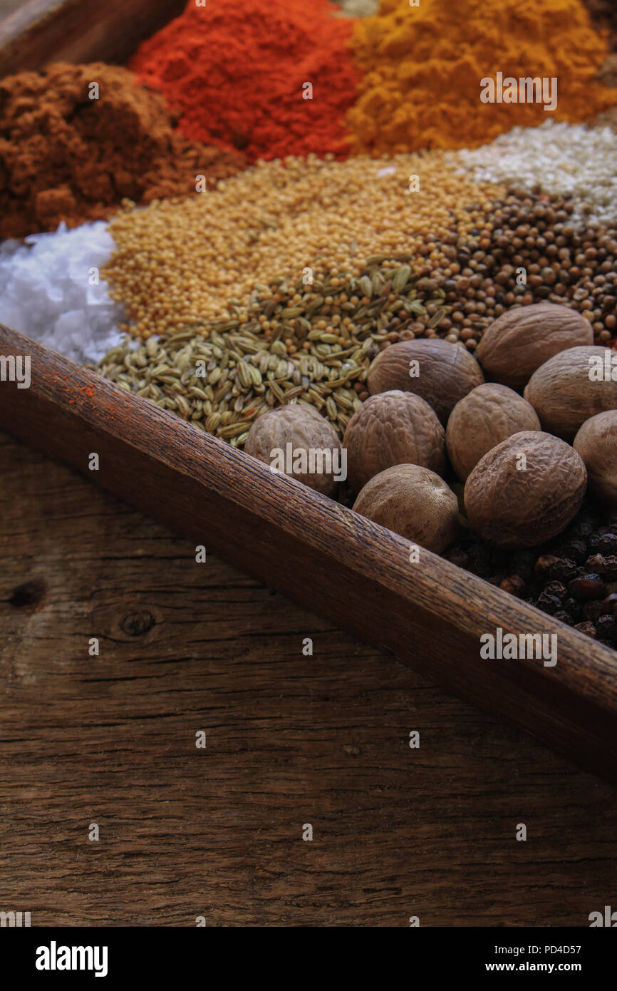 fresh dried spices Stock Photo - Alamy