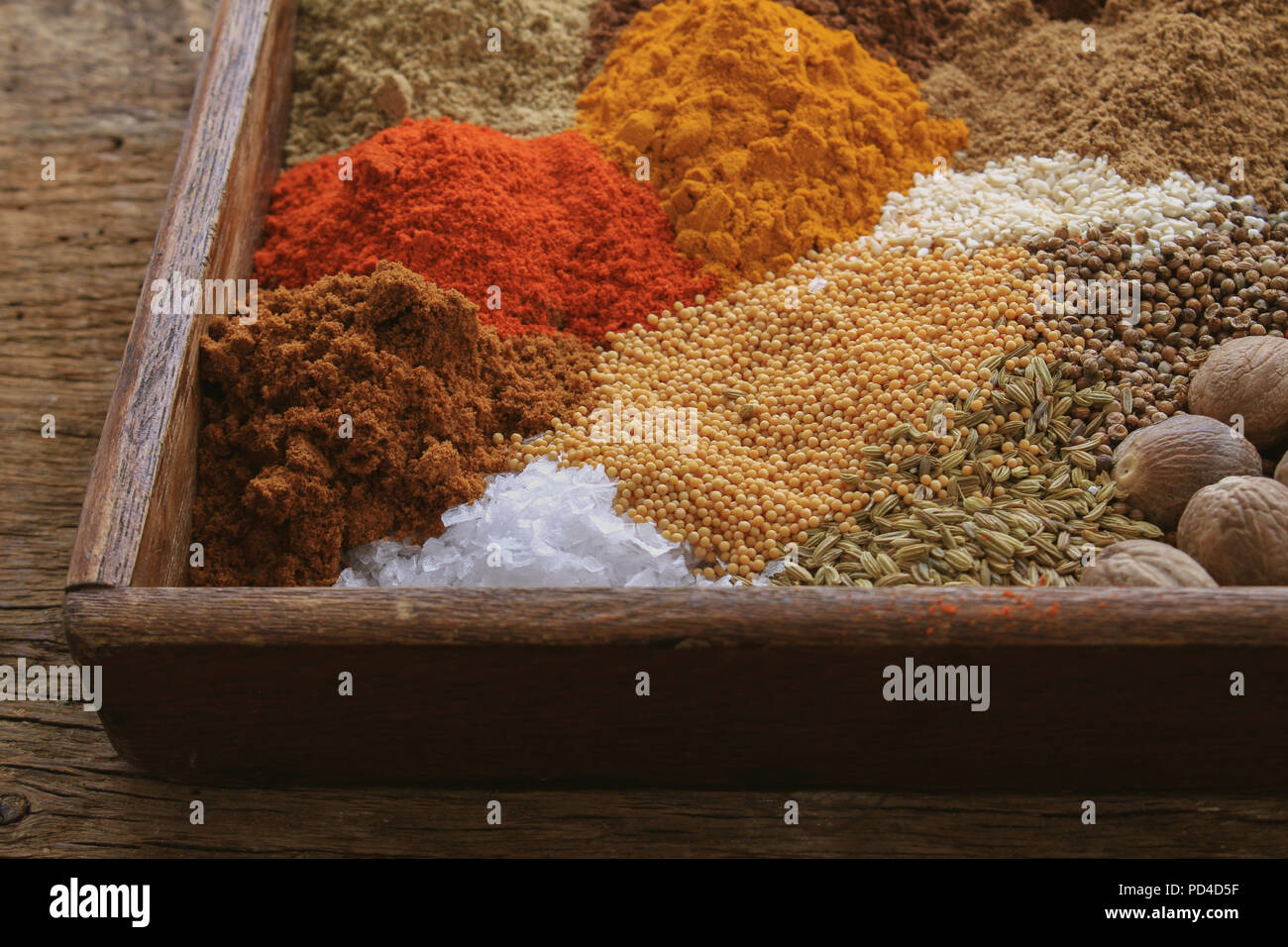 fresh dried spices Stock Photo - Alamy
