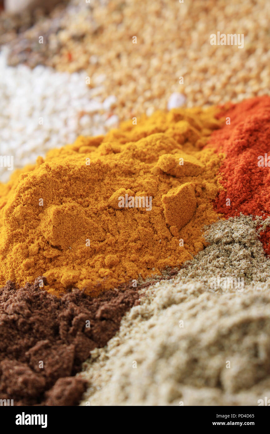 fresh dried spices Stock Photo - Alamy