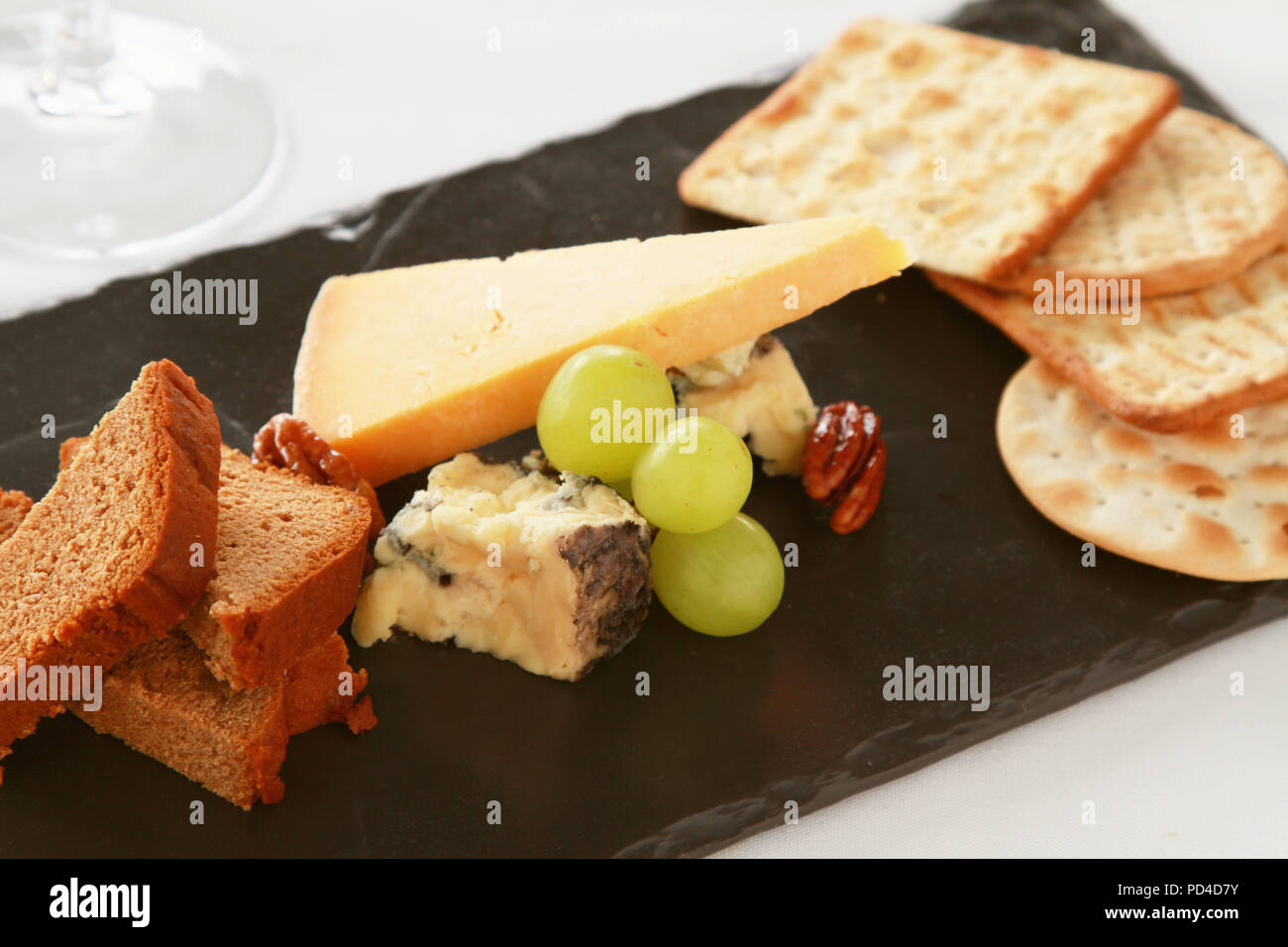 cheese selection appetizer starter Stock Photo - Alamy