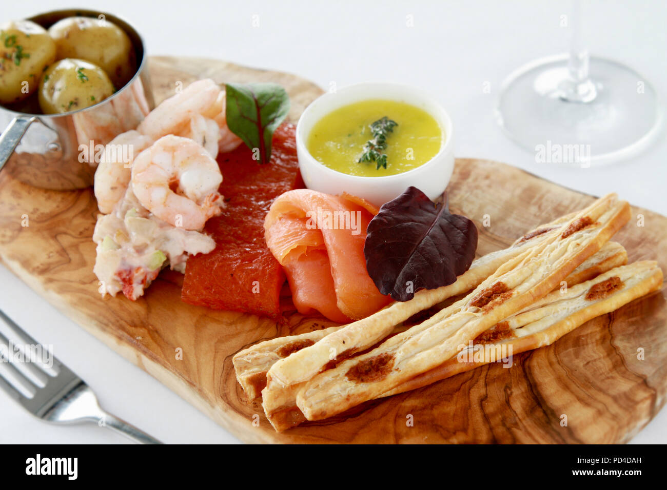 healthy mixed seafood appetizer starter Stock Photo - Alamy