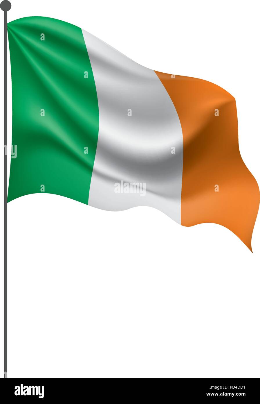 Ireland flag, vector illustration Stock Vector Image & Art - Alamy