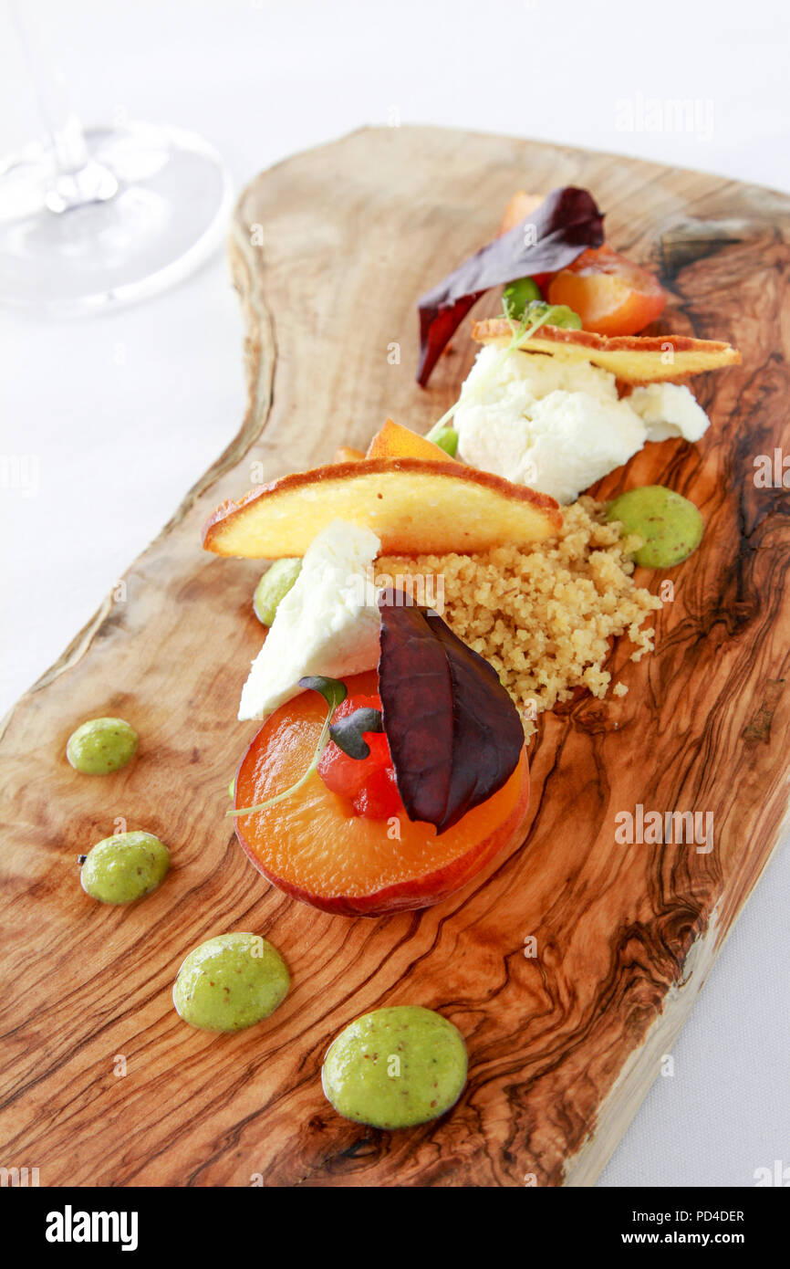 cheese selection appetizer starter Stock Photo - Alamy