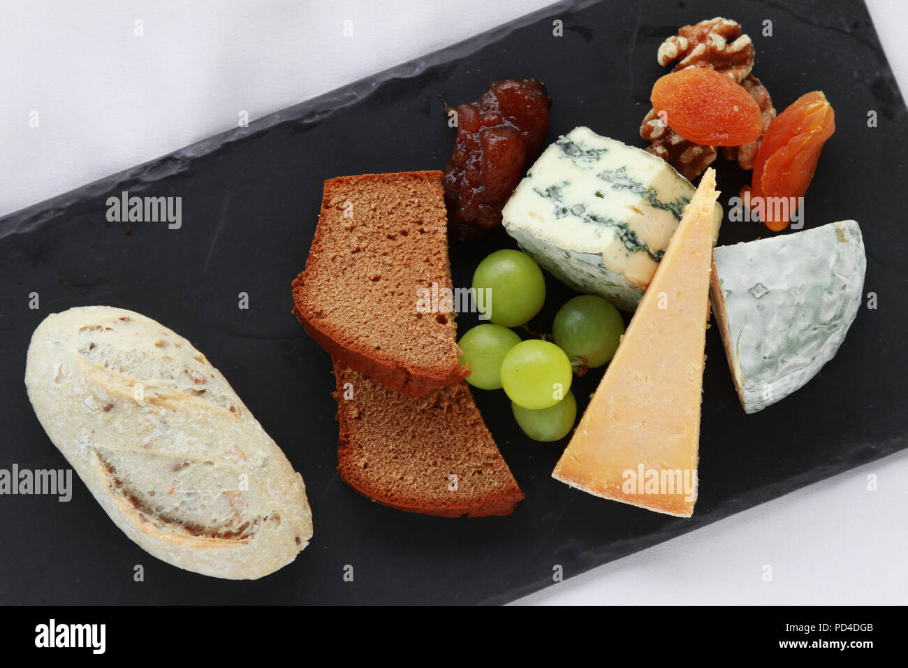 cheese selection appetizer starter Stock Photo - Alamy
