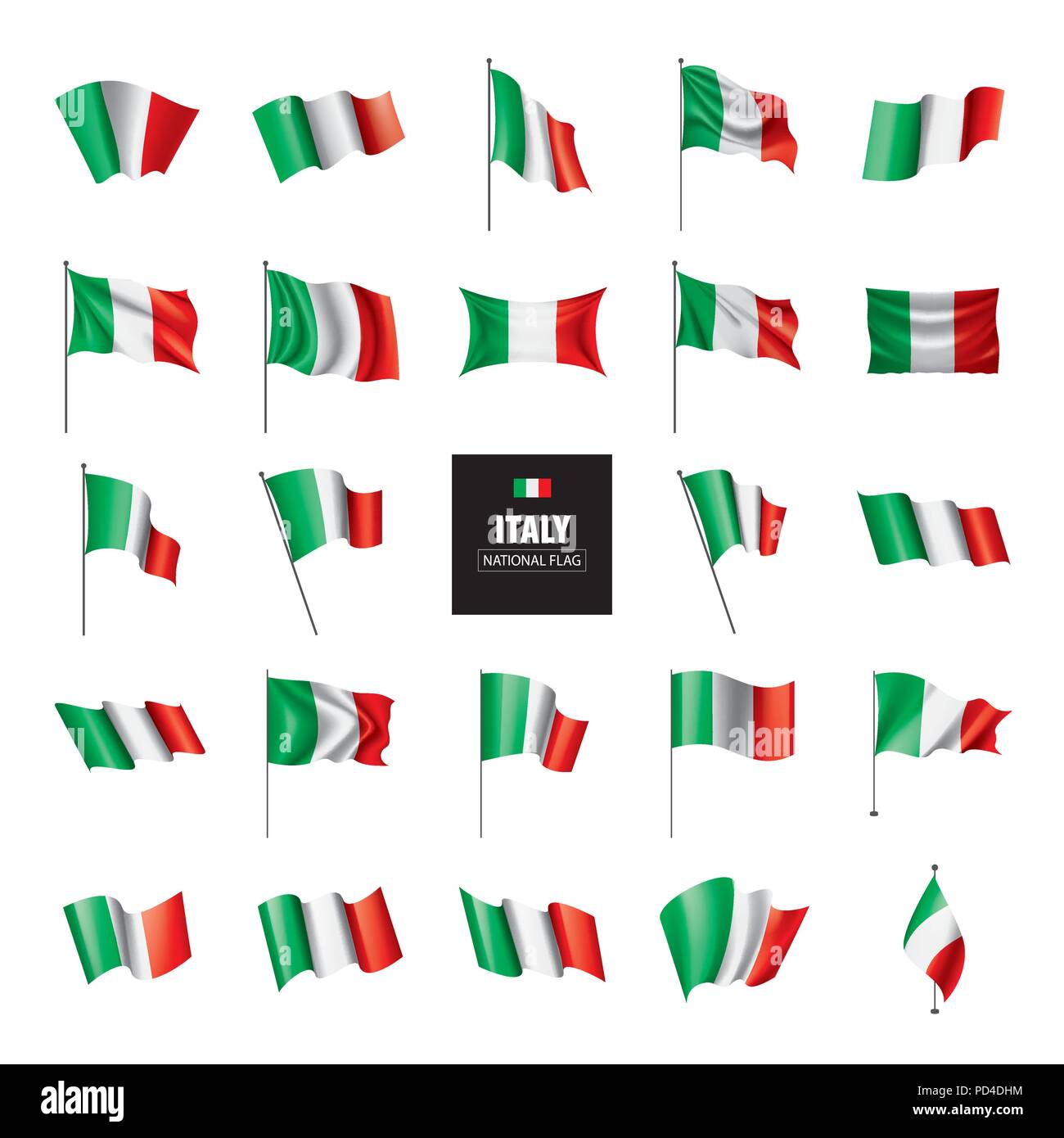 Italy flag, vector illustration Stock Vector Image & Art - Alamy