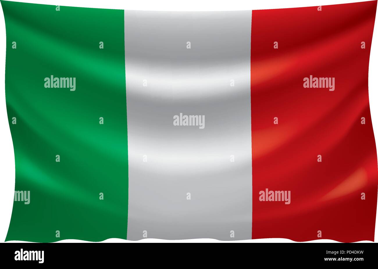 Italy flag, vector illustration Stock Vector Image & Art - Alamy