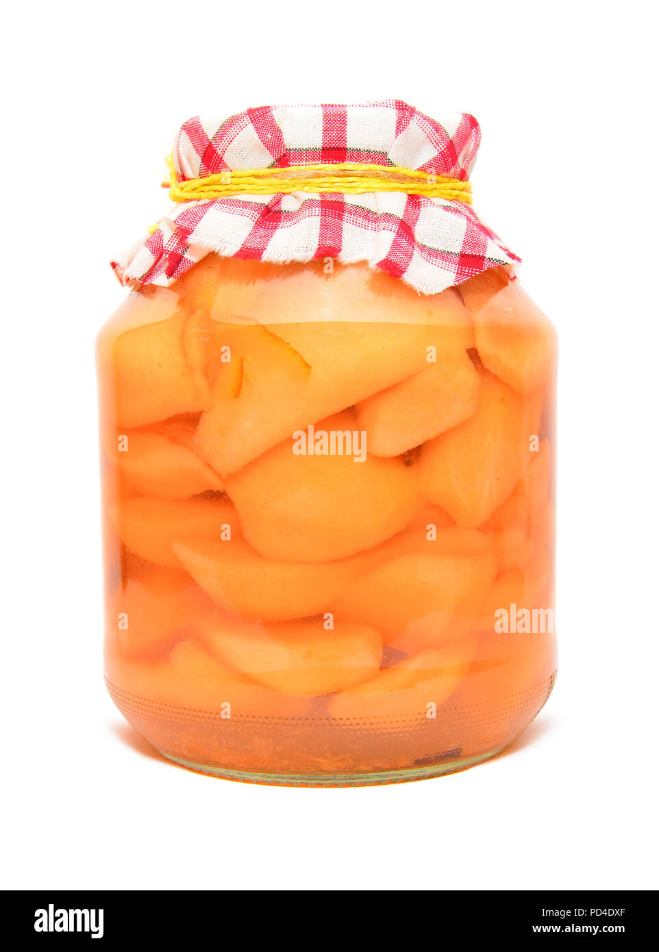 compote jar isolated on white Stock Photo - Alamy