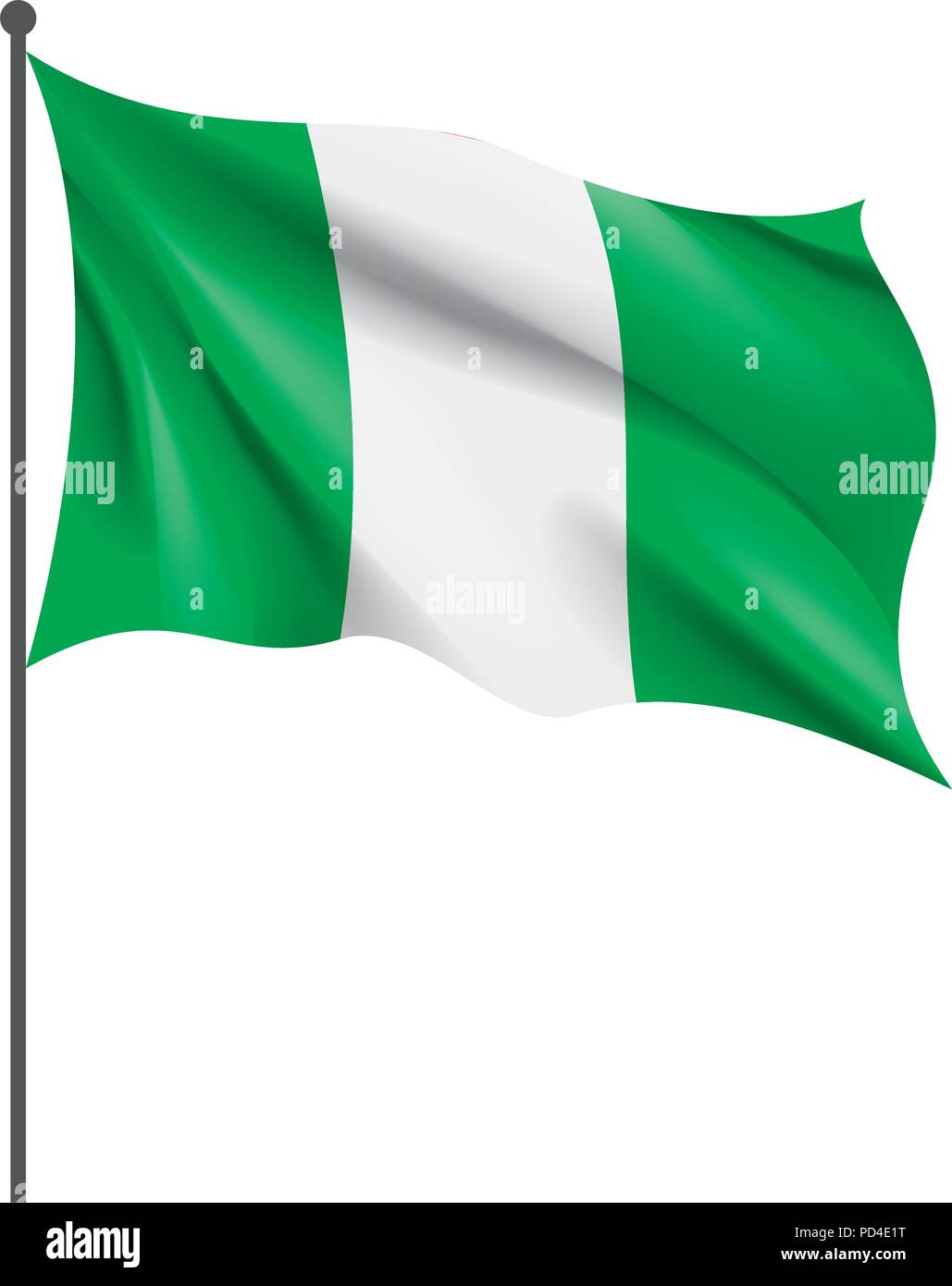 Nigeria flag, vector illustration Stock Vector Image & Art - Alamy
