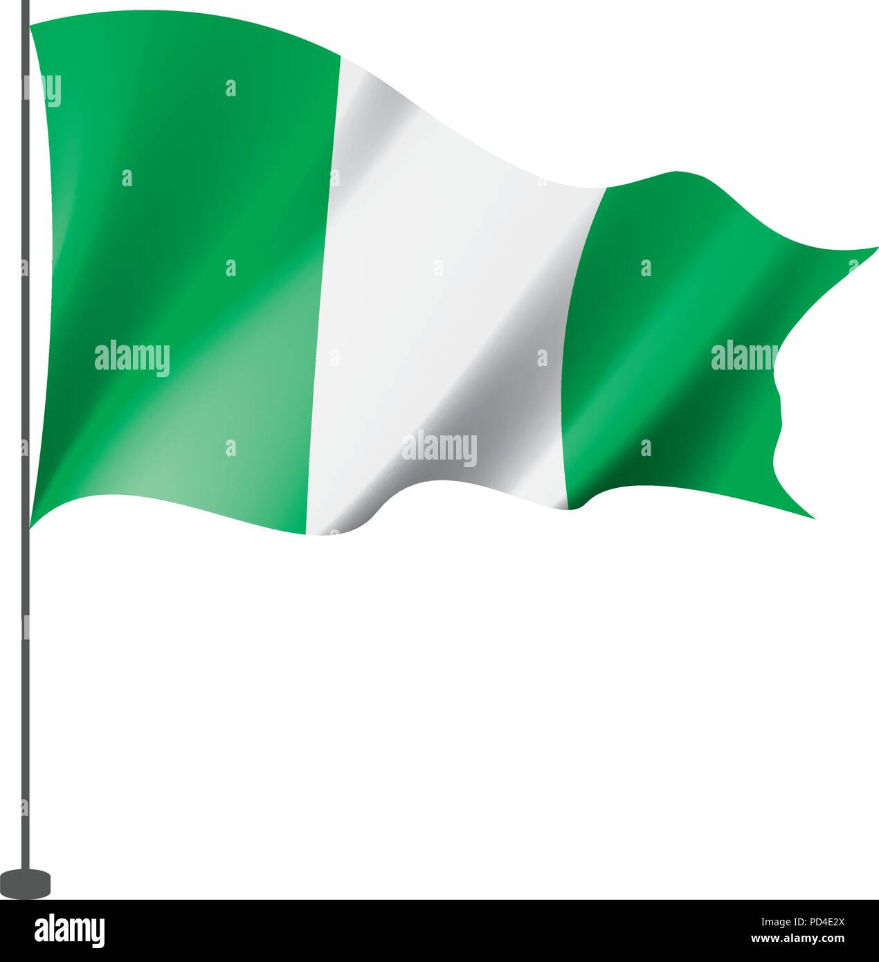 Nigeria flag, vector illustration Stock Vector Image & Art - Alamy