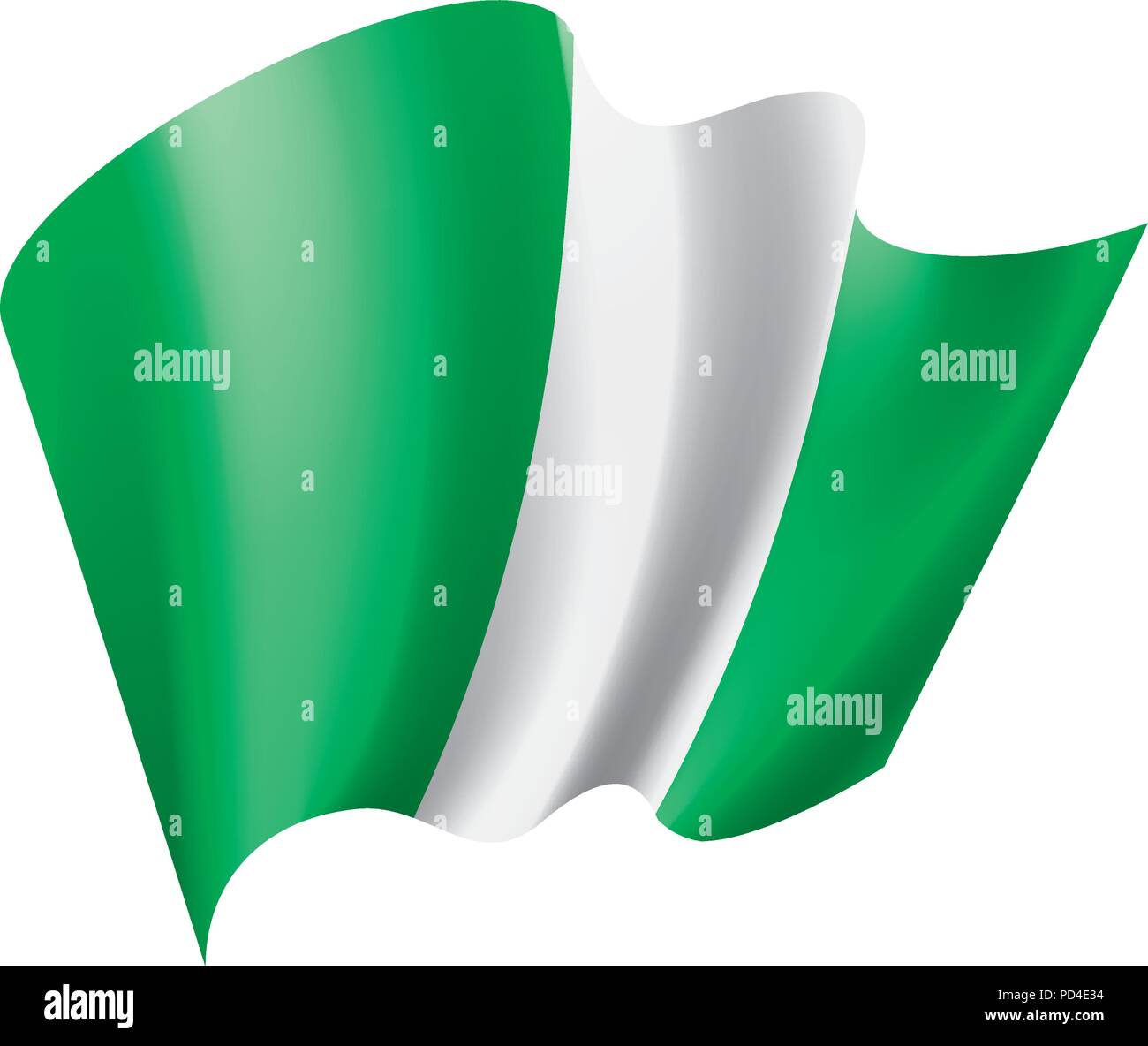 Nigeria flag, vector illustration Stock Vector Image & Art - Alamy