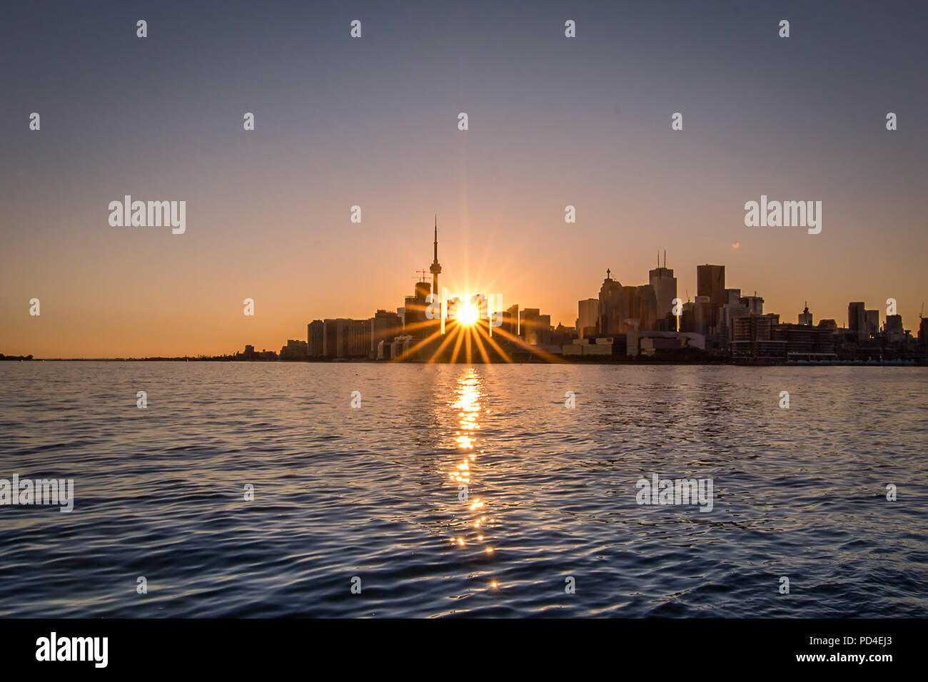 Toronto Skyline from Polson Pier Stock Photo - Alamy