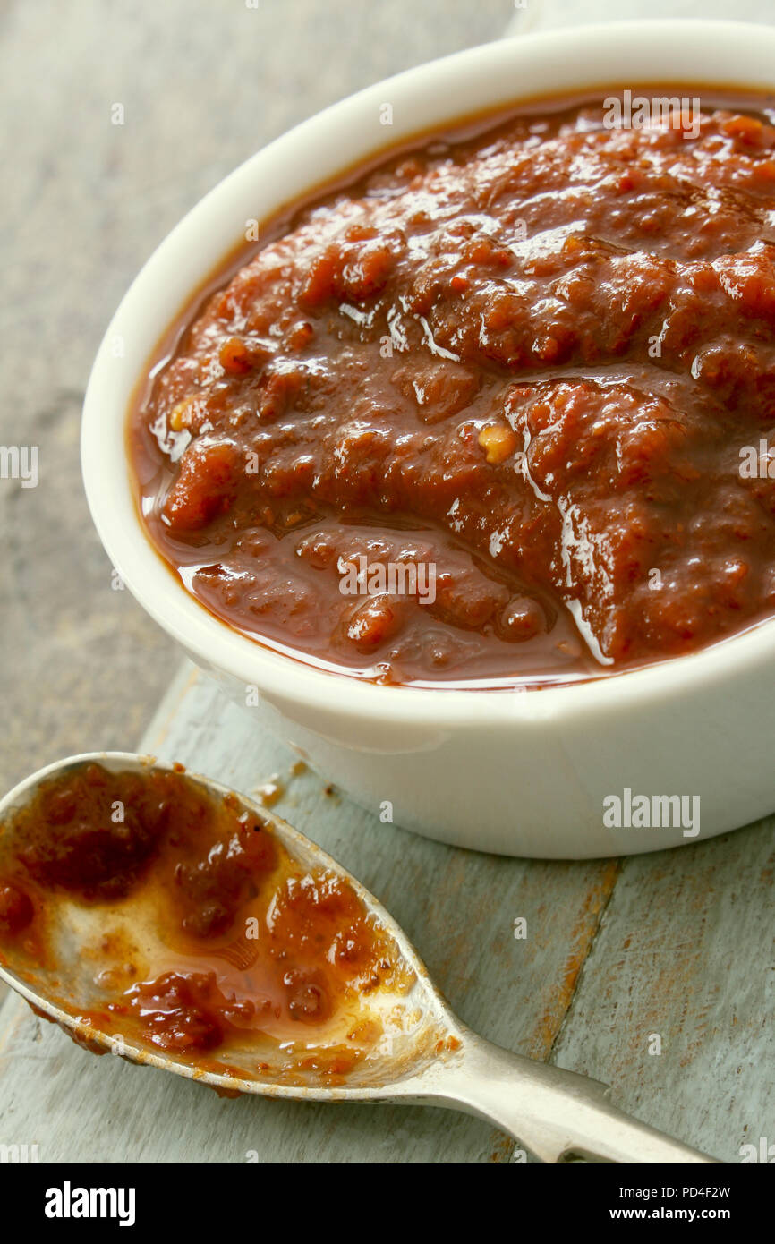 chutney pickle relish in dish Stock Photo - Alamy