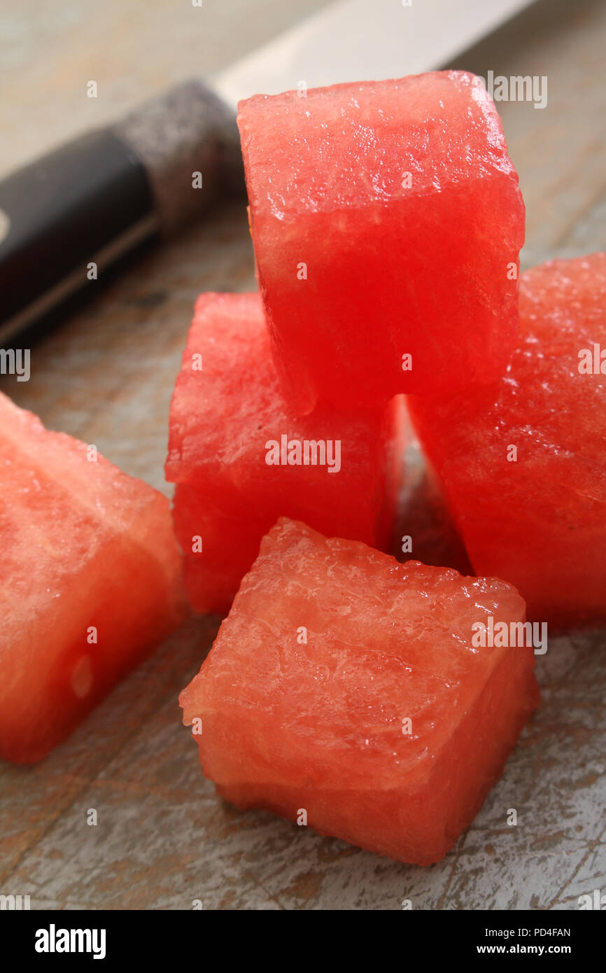 preparing fresh melon Stock Photo - Alamy