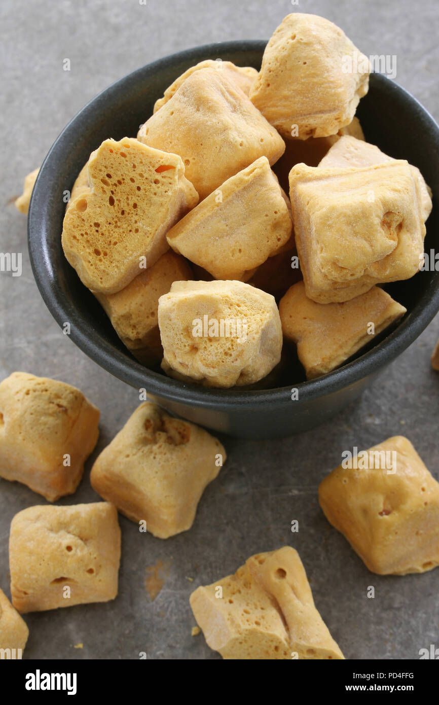 cinder toffee lumps Stock Photo - Alamy