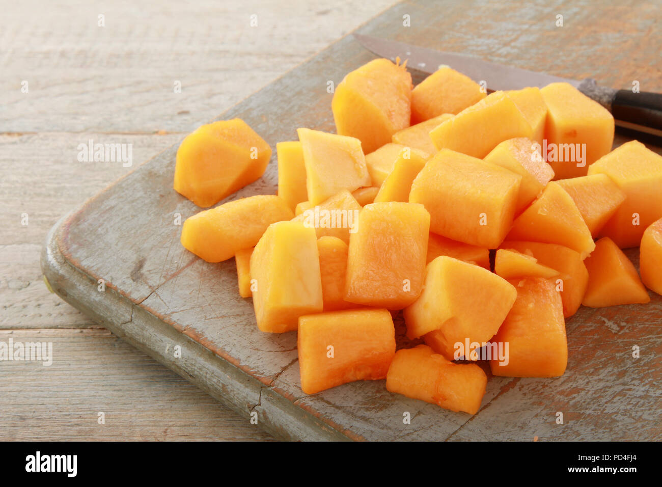 preparing fresh butternut Stock Photo - Alamy
