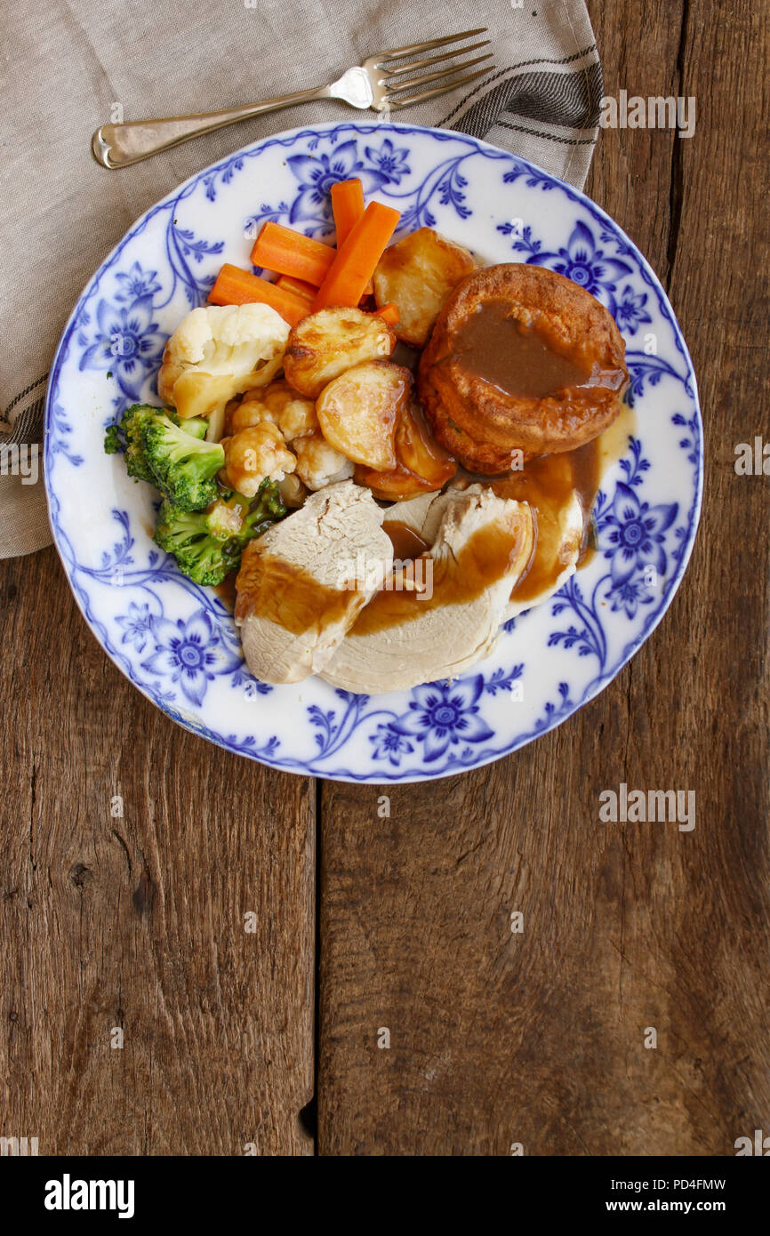 plated chicken main meal Stock Photo - Alamy