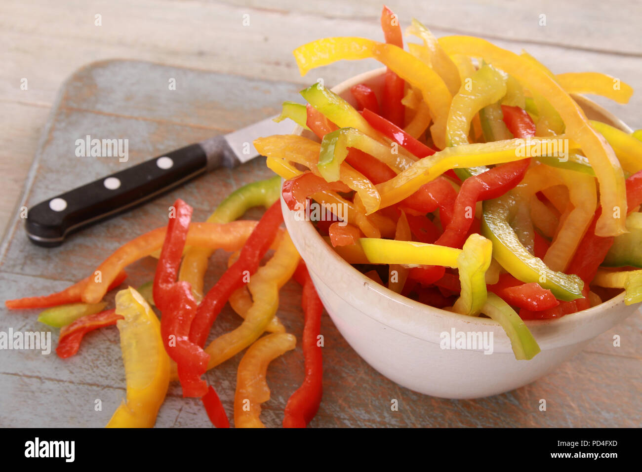 Julienne capsicum peppers hi-res stock photography and images - Alamy