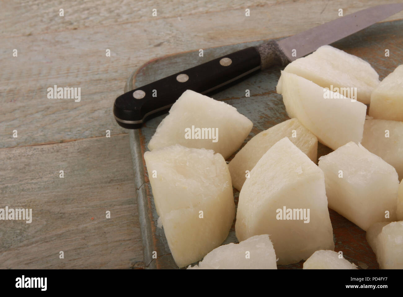 preparing fresh turnip Stock Photo - Alamy
