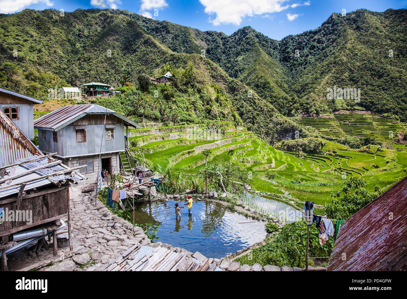 Native Ifugao hut in Batad , Central Luzon on Philipines, Southeast Asia Stock Photo - Alamy