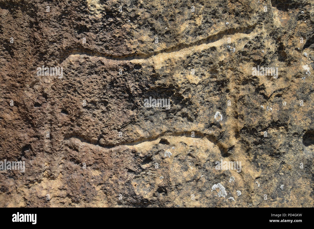 Ancient petroglyphs in Gobustan (Qobustan), Azerbaijan Stock Photo - Alamy