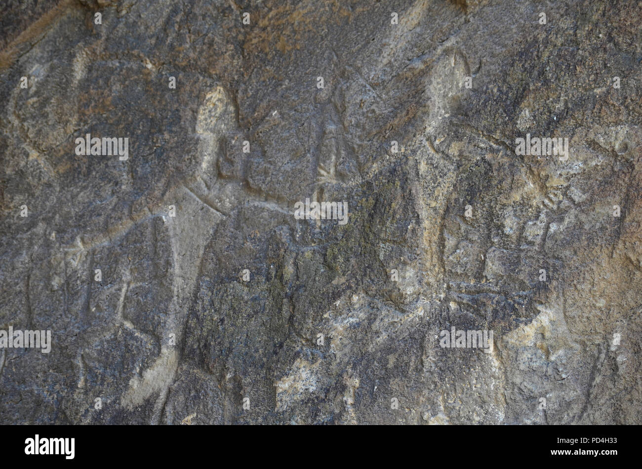 Ancient petroglyphs in Gobustan (Qobustan), Azerbaijan Stock Photo - Alamy