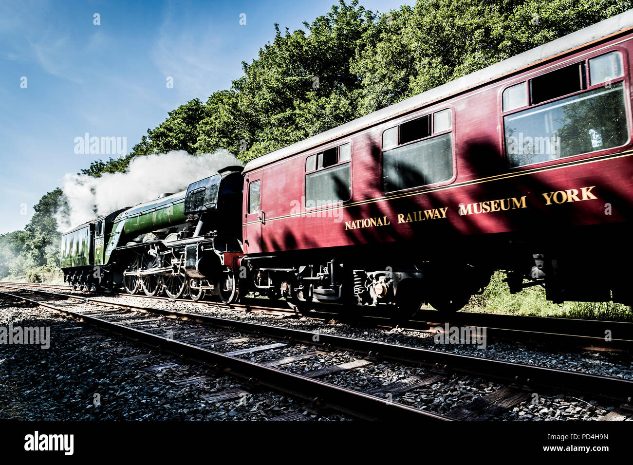 The Flying Scotsman 60103 Classic steam train passing through ...