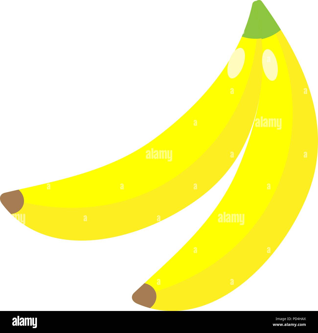 Vector illustration. Banana branch on a white background Stock Vector ...