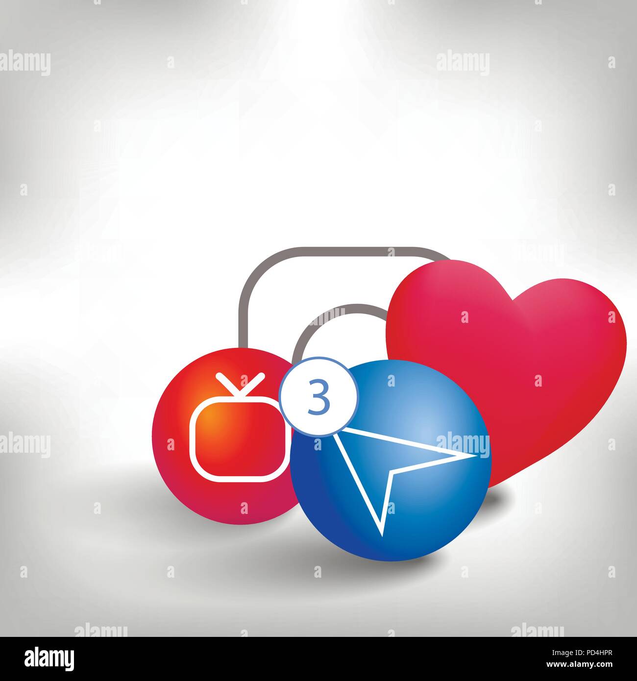 Ad network color icon Stock Vector Images - Alamy