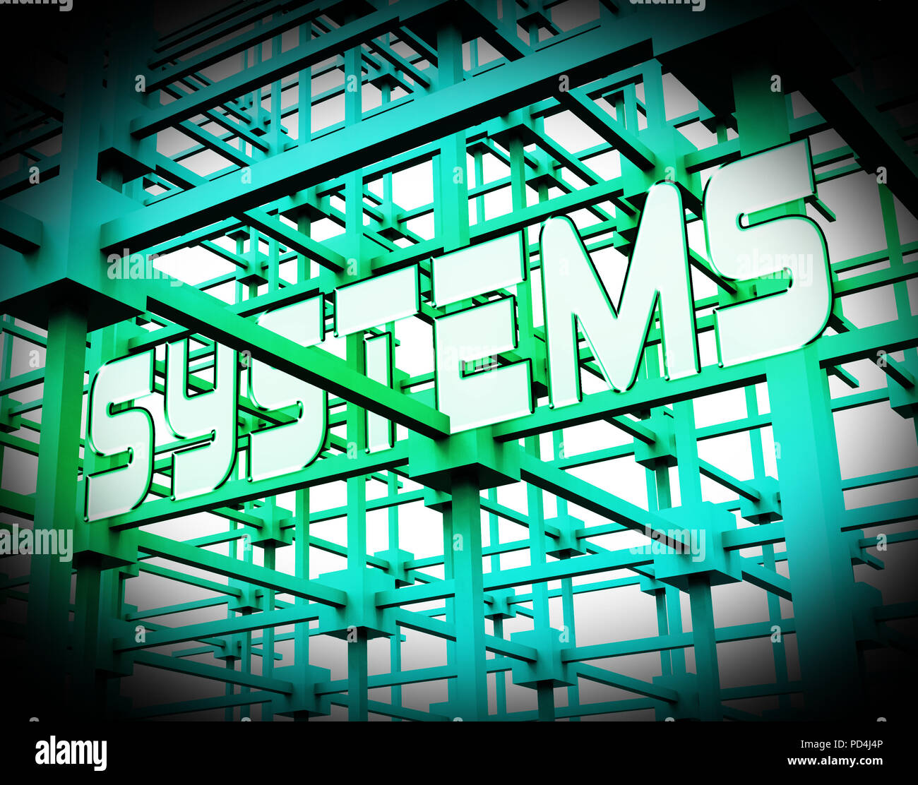 Cyber Physical Systems Bot Interaction 3d Rendering Shows Future ...