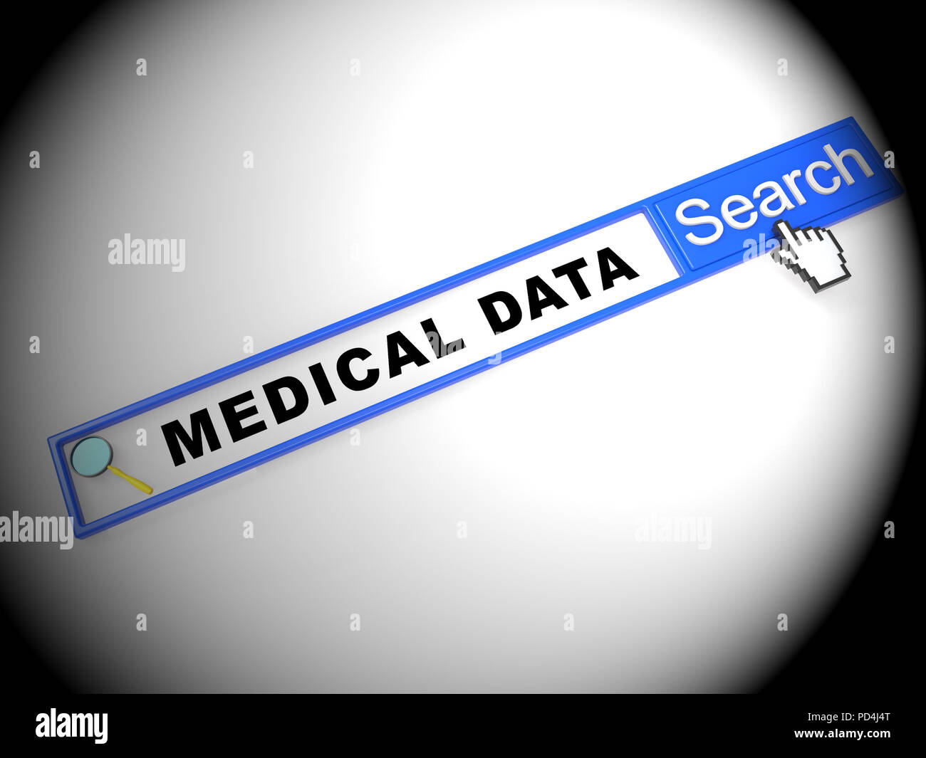Big Data Medical Health Database 2d Illustration Shows Healthcare ...