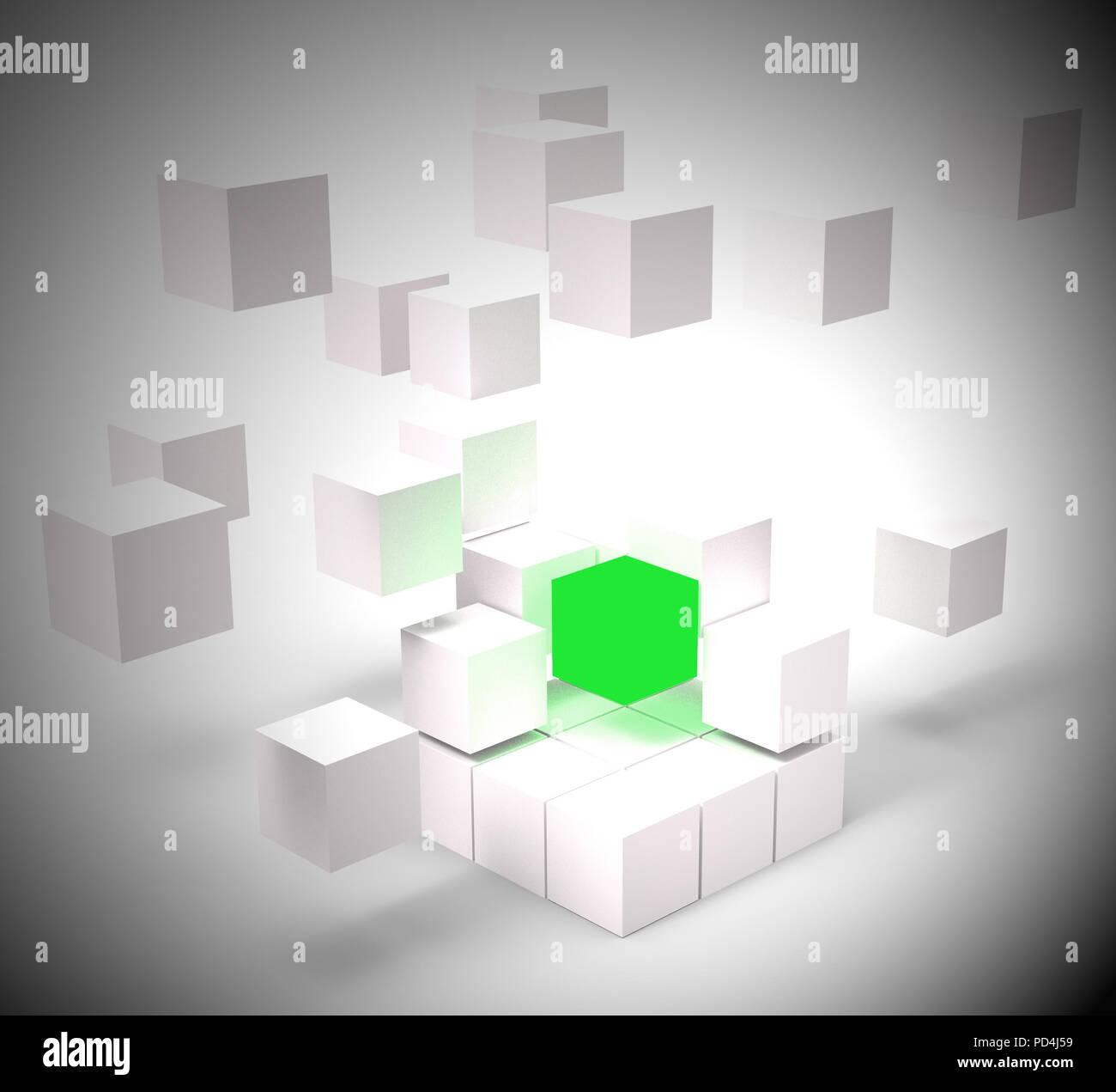 Code Breaker Decoded Data Hack 3d Rendering Shows Encryption Breaking ...