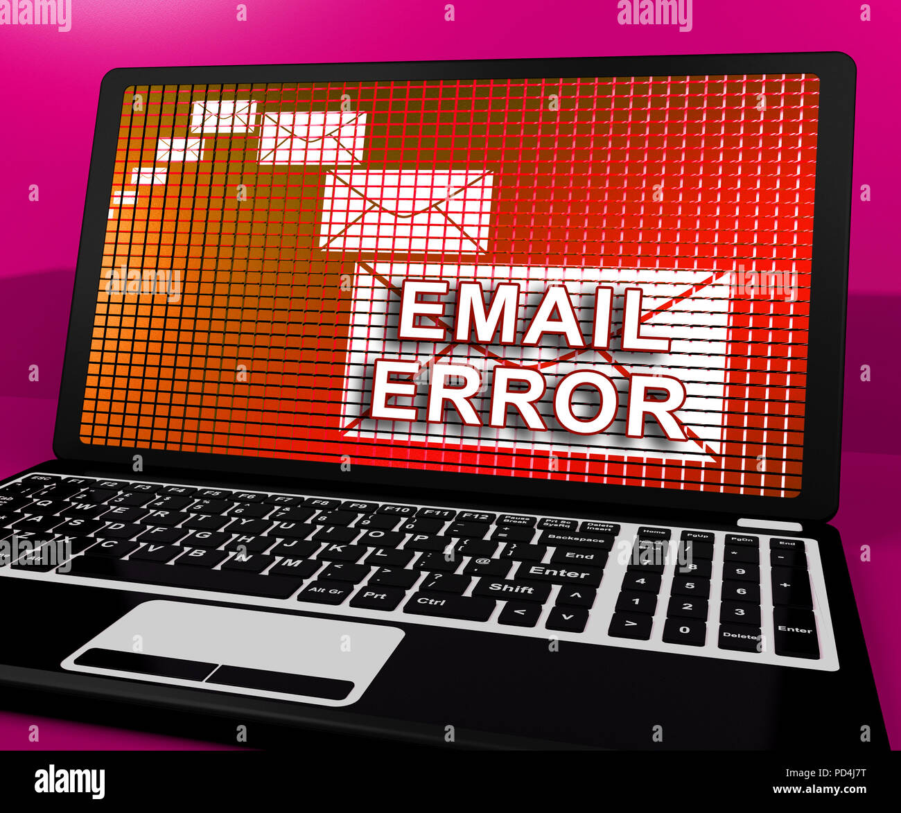 Email Fail Error Send Trouble 3d Rendering Shows Unsuccessful E-mail ...