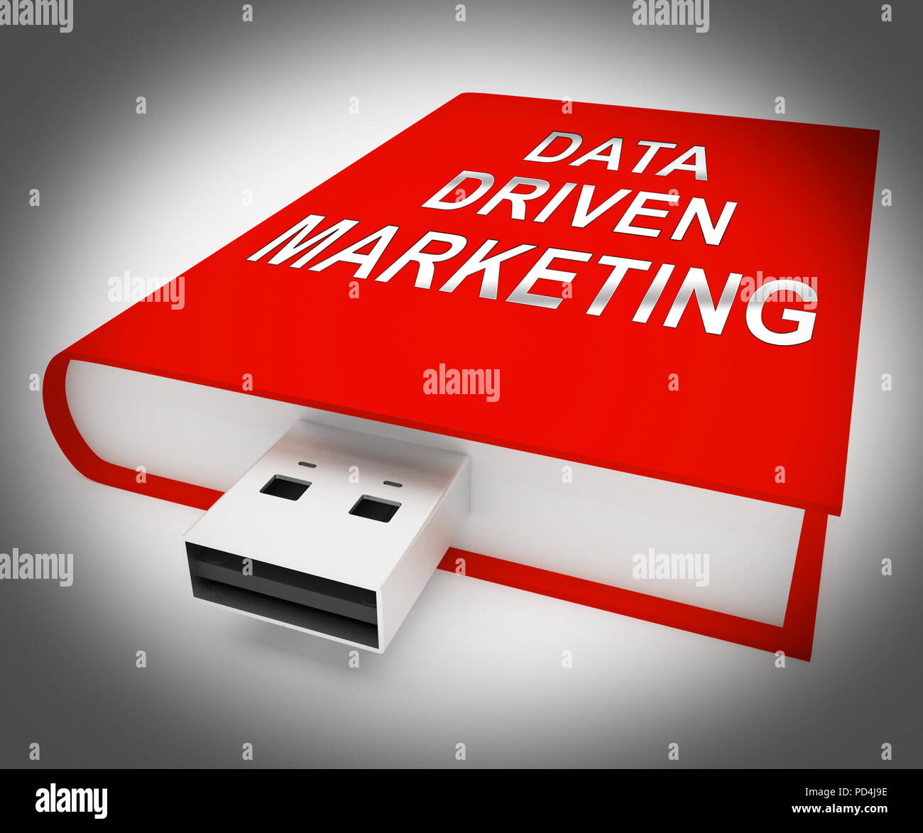 Data Driven Marketing Database Analytics 3d Rendering Shows Sales Using ...