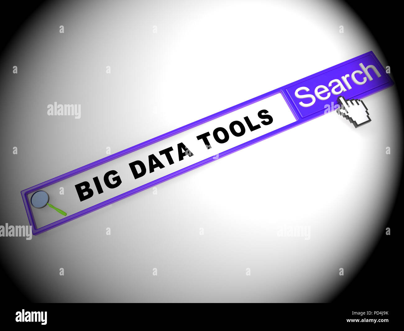 Big Data Tools Digital Toolbox 2d Illustration Shows Mainframe ...