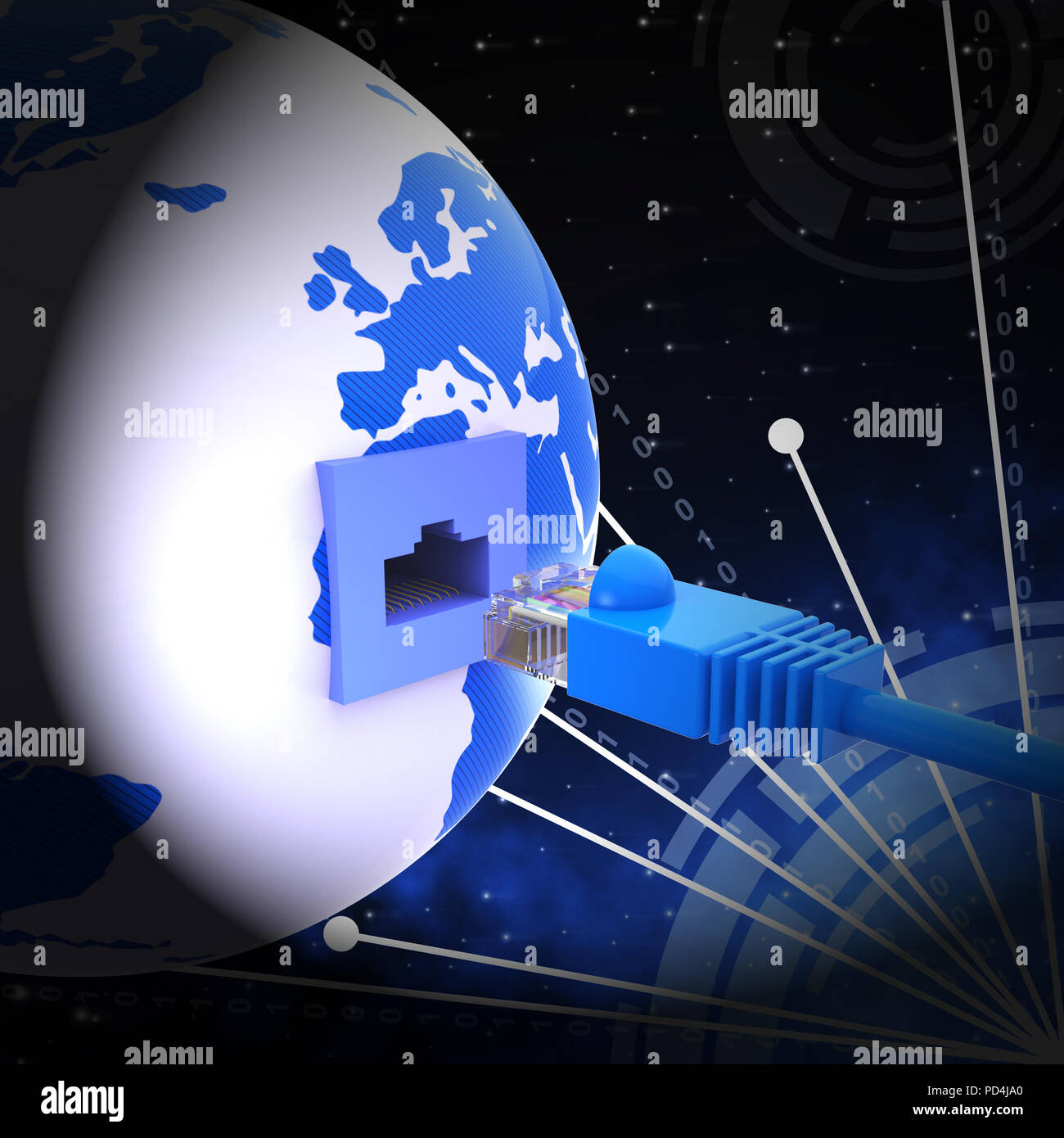 Interconnected globe hi-res stock photography and images - Alamy