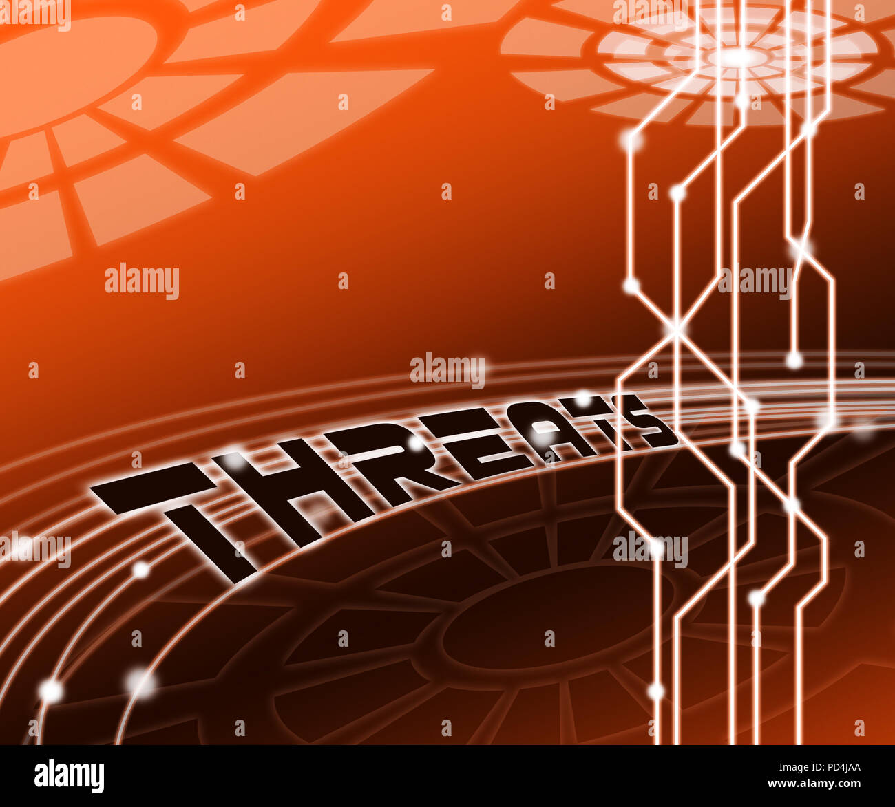 Cybersecurity Threats Cyber Crime Risk 3d Illustration Shows Criminal ...