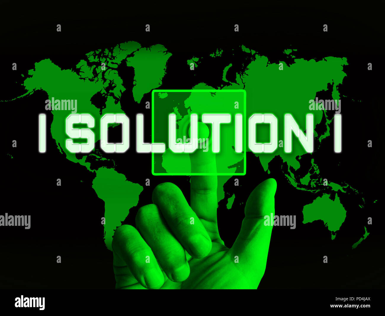 Cyber Security Solutions Threat Solved 3d Illustration Shows Success ...