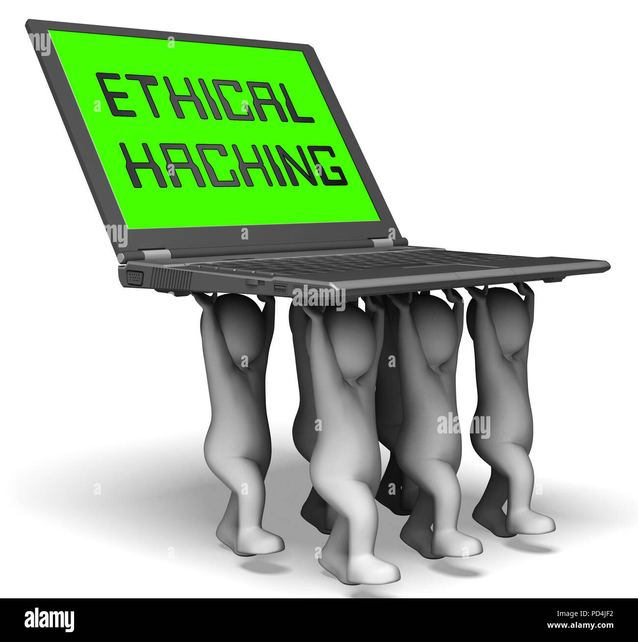 Ethical Hacker Tracking Server Vulnerability 3d Rendering Shows Testing ...