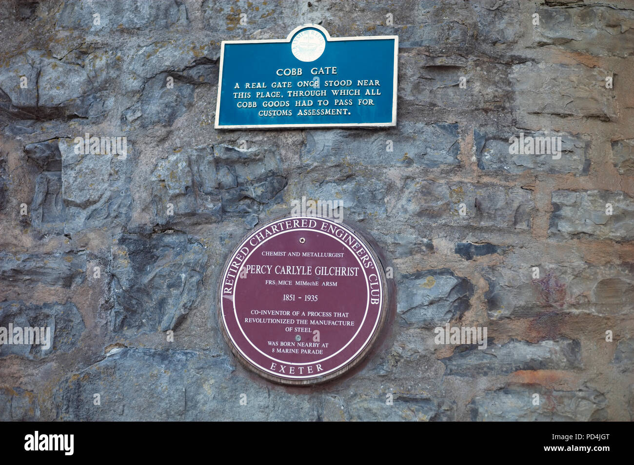 Percy Carlyle Gilchrist plaque celebrating his life as chemist and ...