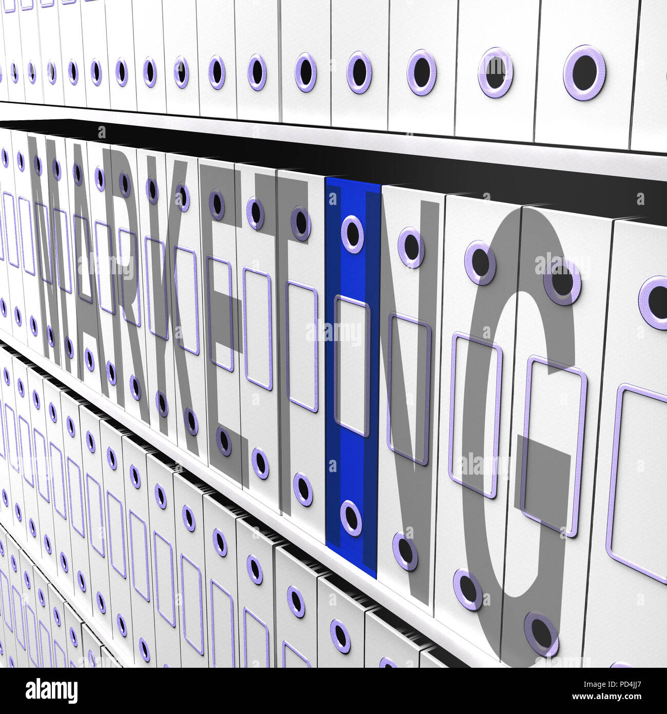 Data Driven Marketing Database Analytics 3d Rendering Shows Sales Using ...