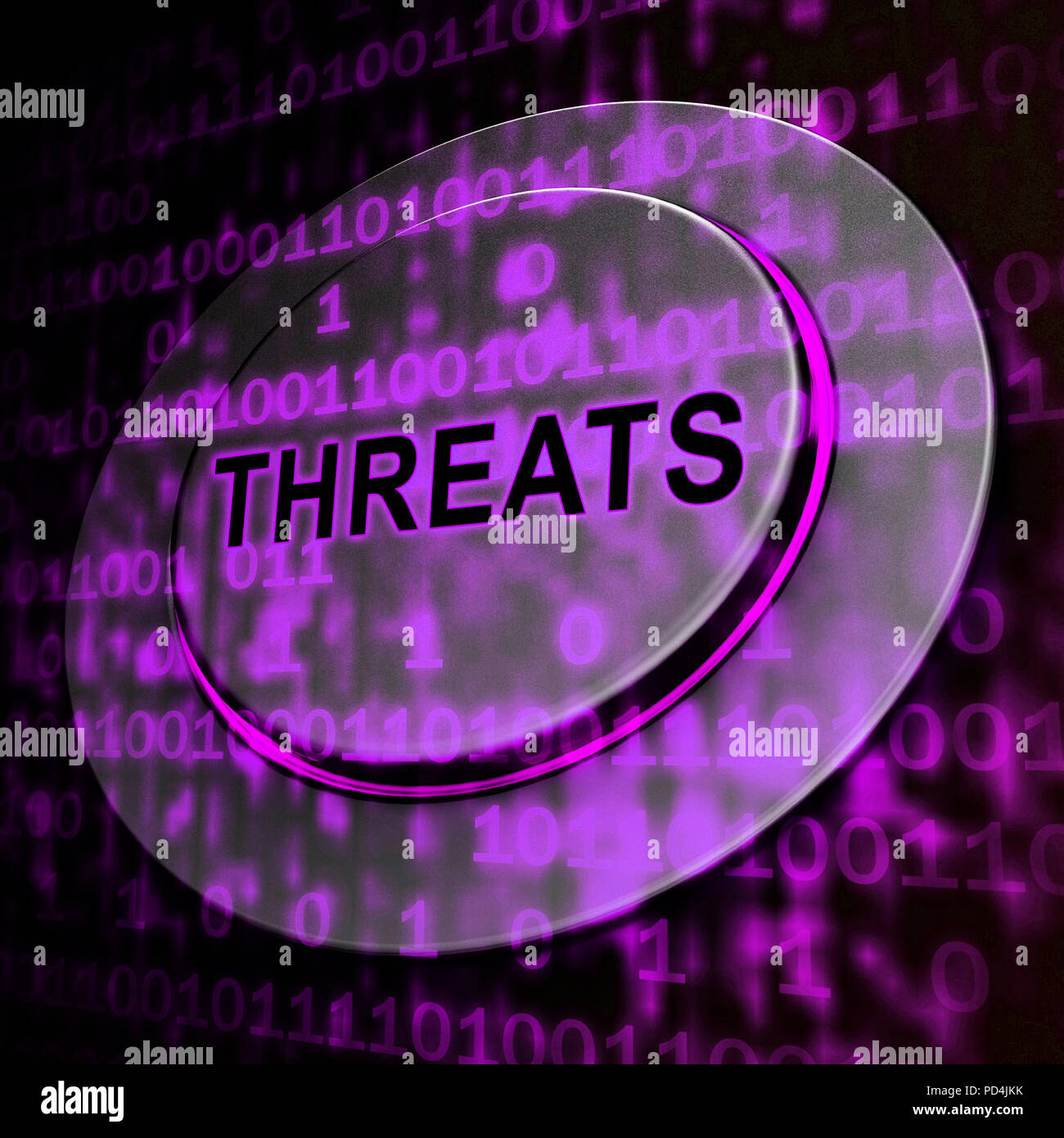 Cybersecurity Threats Cyber Crime Risk 3d Rendering Shows Criminal Data ...