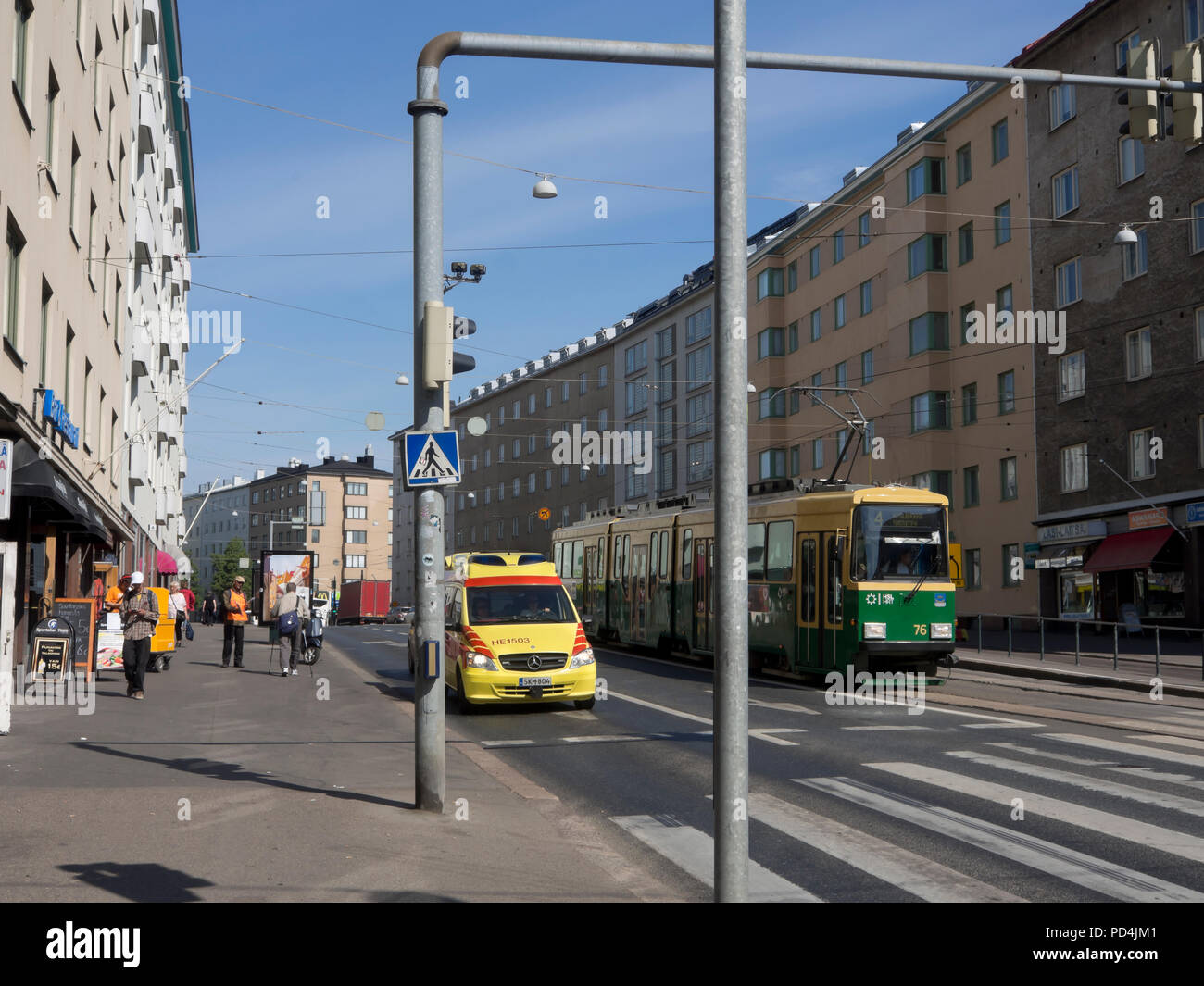 Helsinki pedestrians street hi-res stock photography and images - Alamy