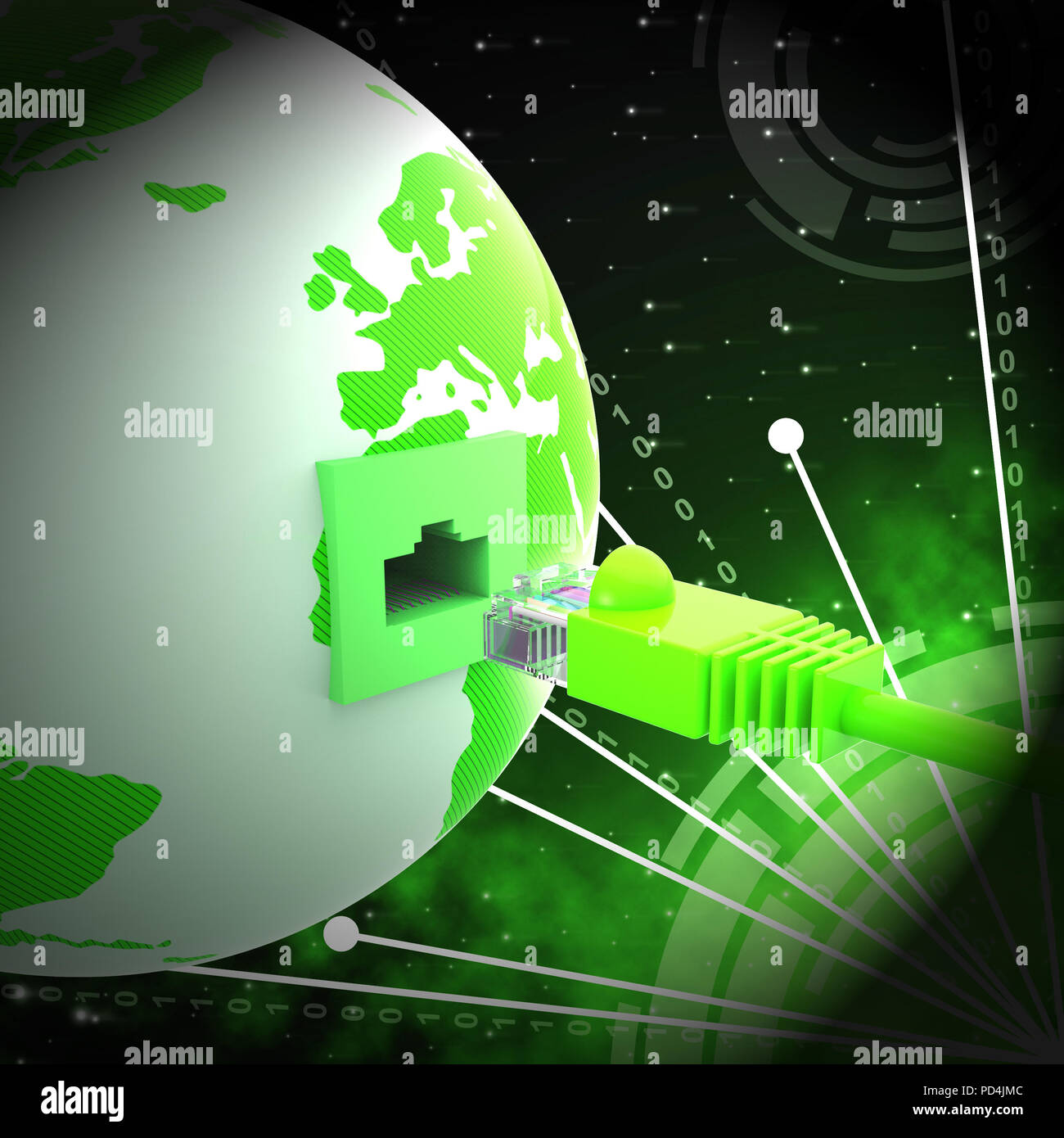 Interconnected globe hi-res stock photography and images - Alamy