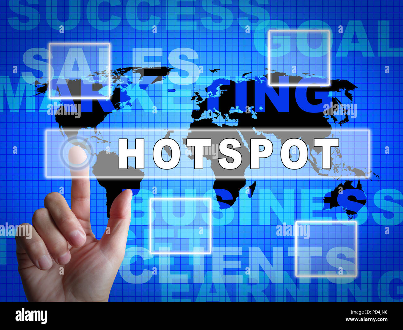 Portable Hotspot Wifi Signal Gateway 3d Illustration Shows Internet ...