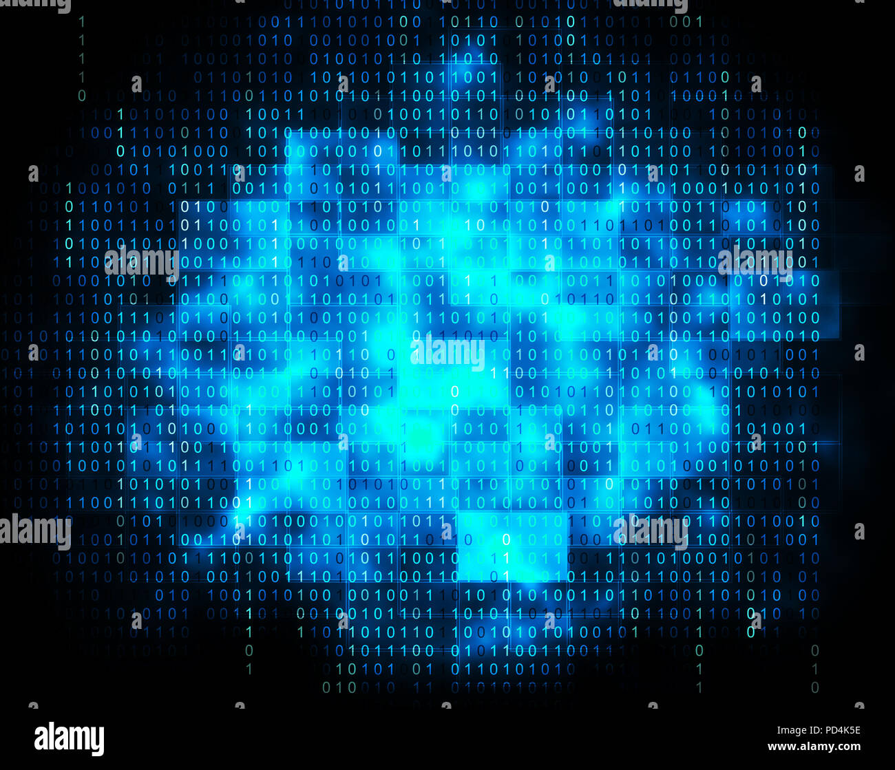 Cybersecurity Concept Digital Cyber Security 2d Illustration Shows ...