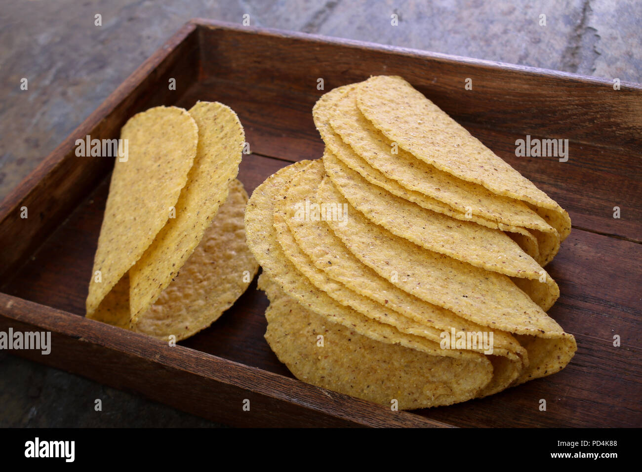 taco shells empty Stock Photo - Alamy
