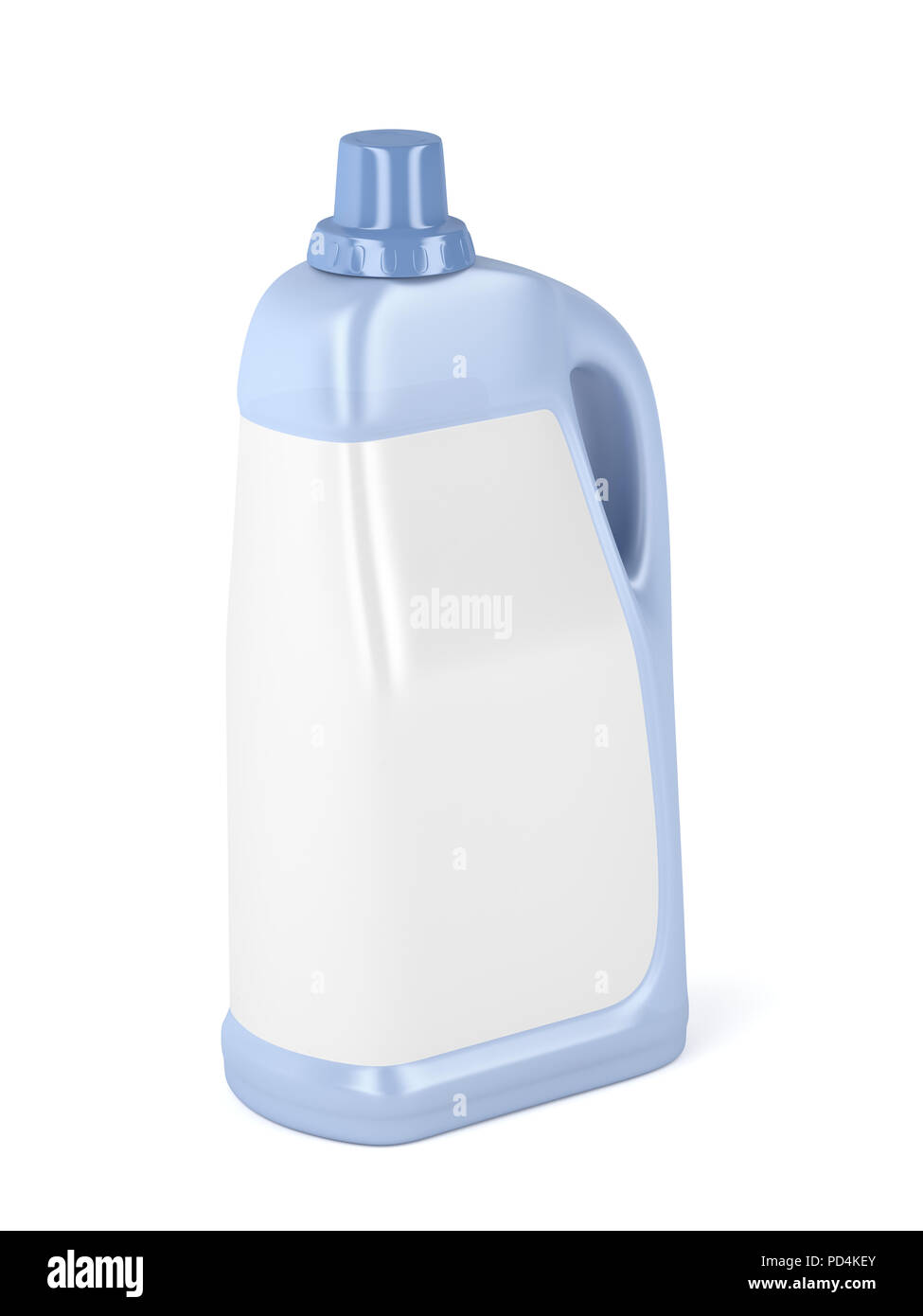 Liquid detergent bottle with blank label on white background Stock ...
